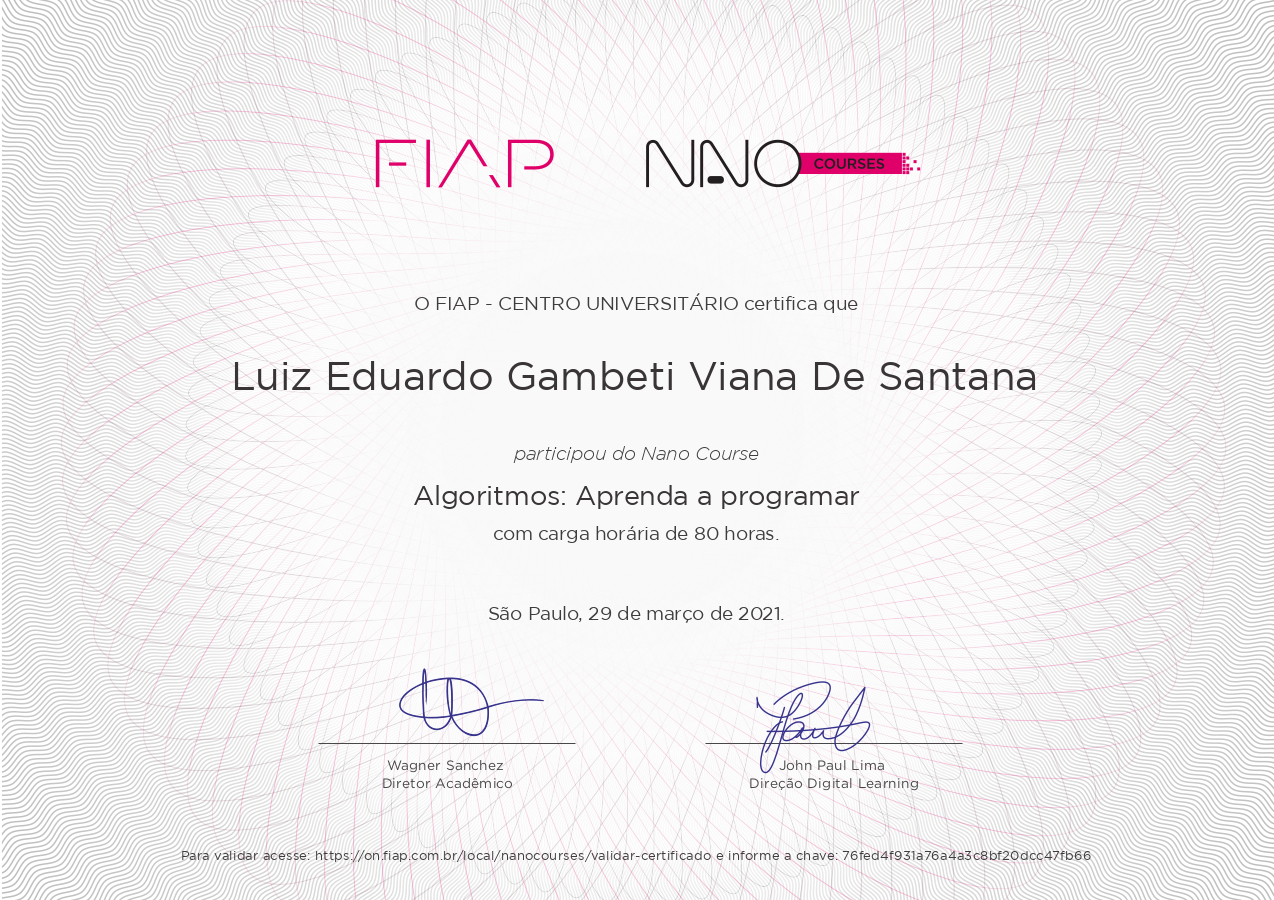 Luiz Eduardo Gambeti - Desenvolvedor Full-Stack | Angular CLI | Typescript | Node.js | Java ...