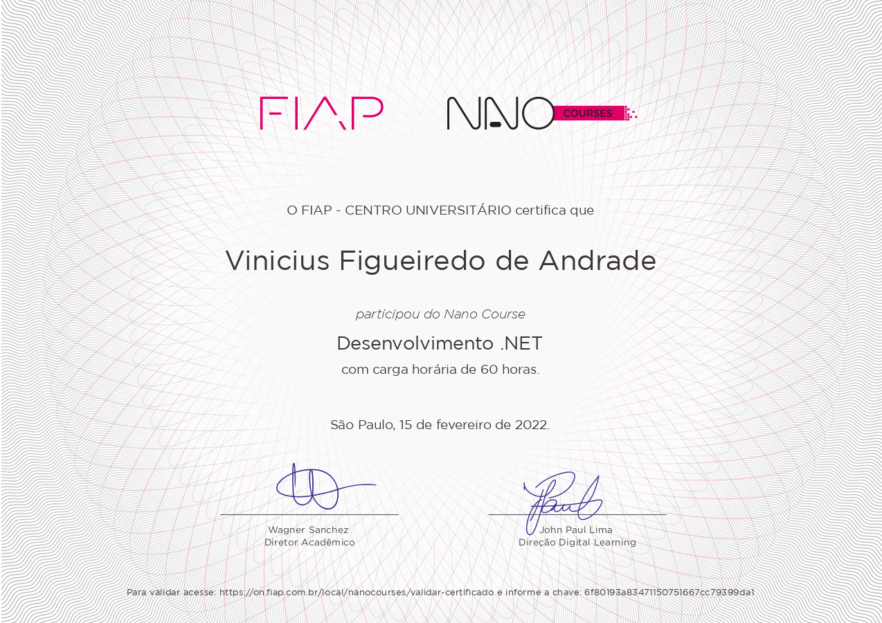Vinicius Figueiredo de Andrade - Desenvolvedor Web Junior | LinkedIn