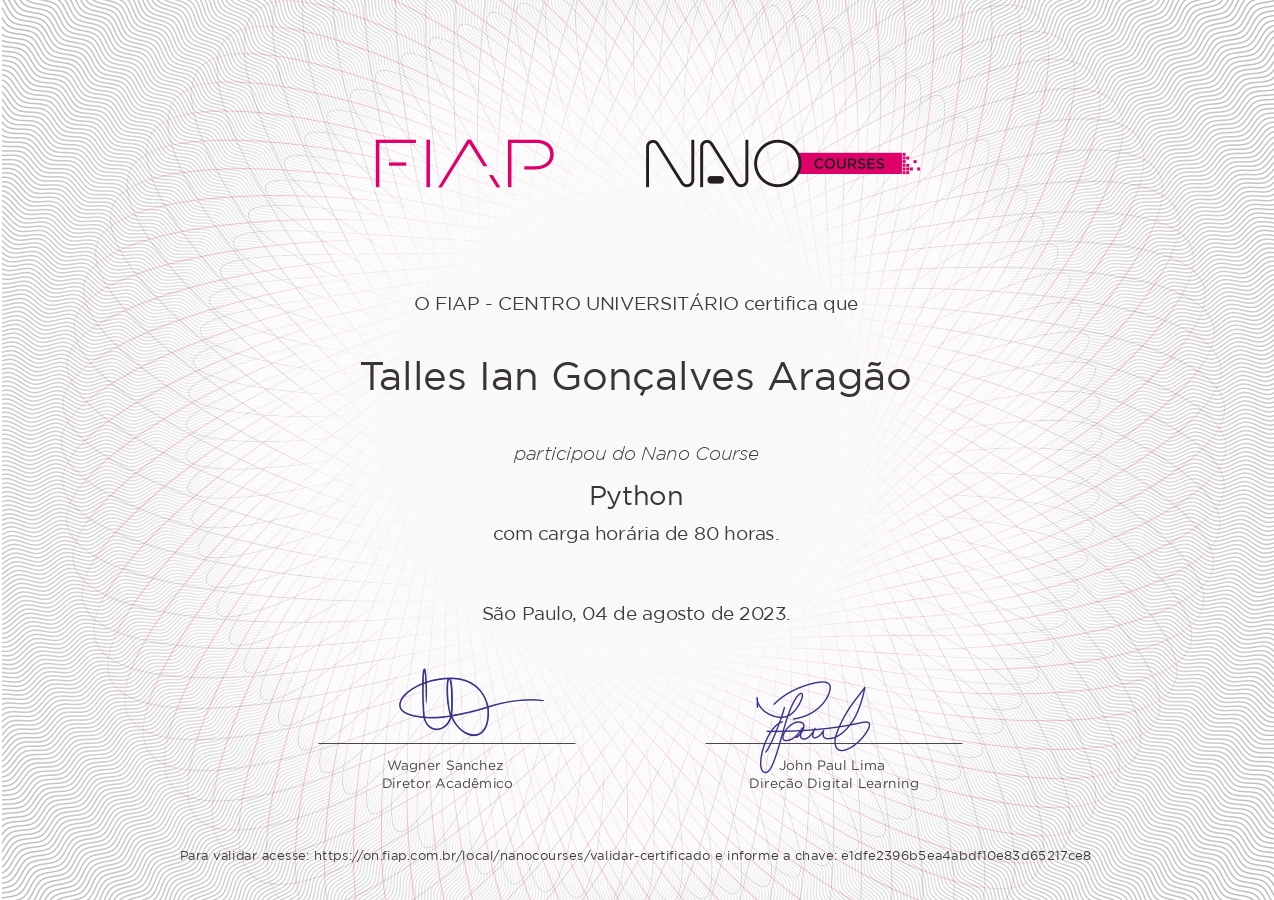 Talles Aragão - Full Stack Developer | Java, Spring Boot, Python, SQL, PL/SQL, Excel | LinkedIn